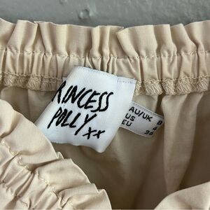 Princess Polly | Dresses | Princess Polly Daniela Beige Tiered Mini ...